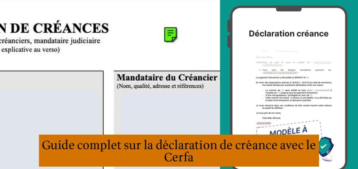 Guide complet sur la déclaration de créance avec le Cerfa | Etude Lote ...
