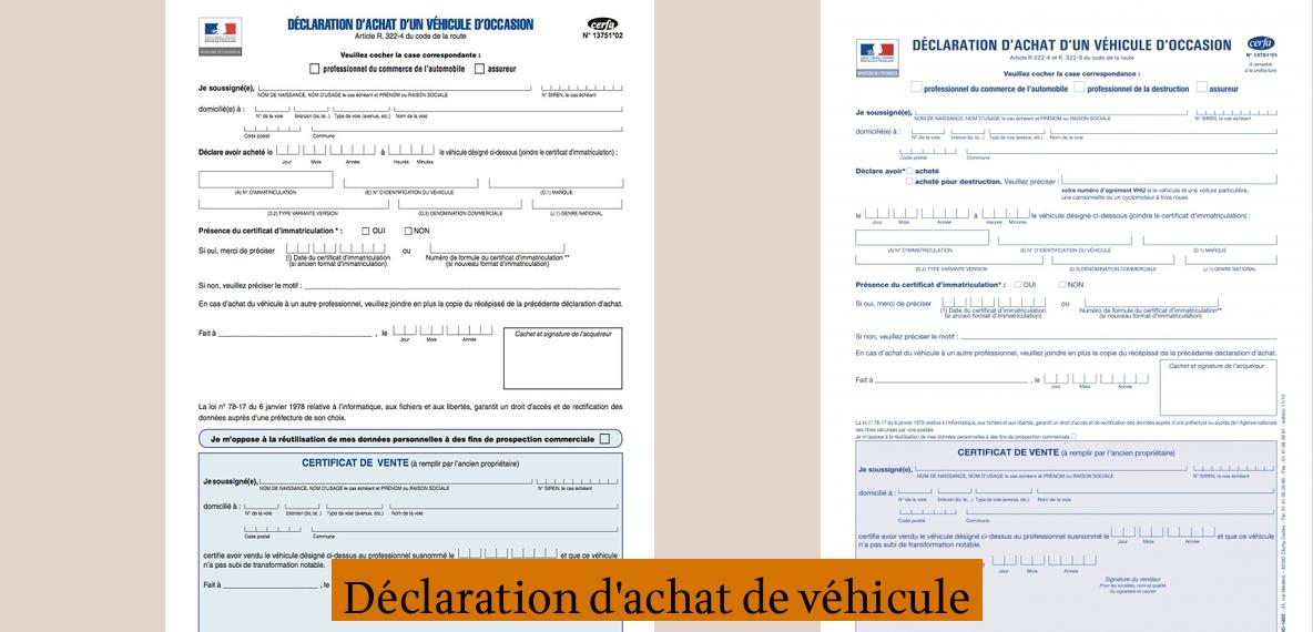 Guide Pratique pour la Déclaration d'Achat d'un Véhicule d'Occasion | Etude Lote : Ressources ...